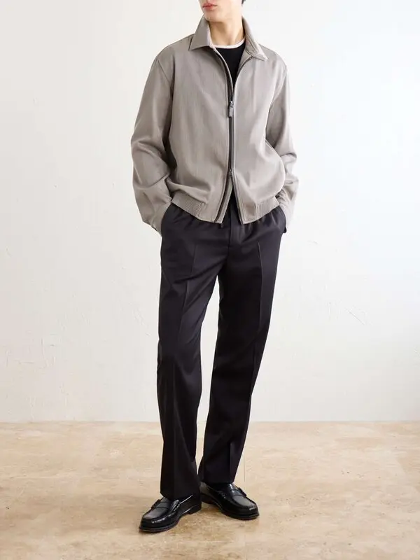 Brioni Asolo Straight-leg Wool Drawstring Trousers