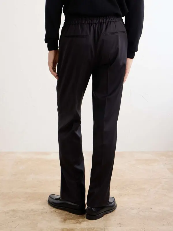 Brioni Asolo Straight-leg Wool Drawstring Trousers