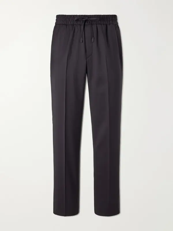 Brioni Asolo Wool Drawstring Trousers
