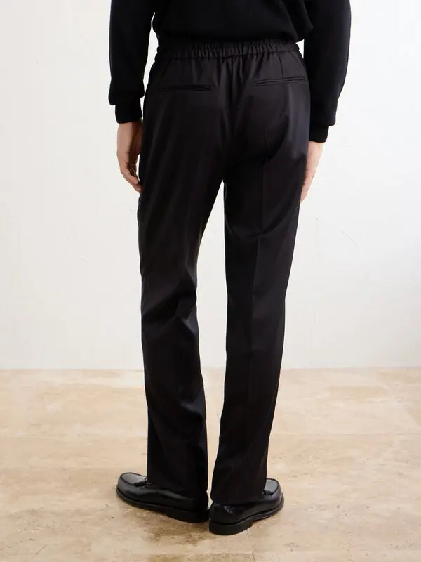 Brioni Asolo Wool Drawstring Trousers