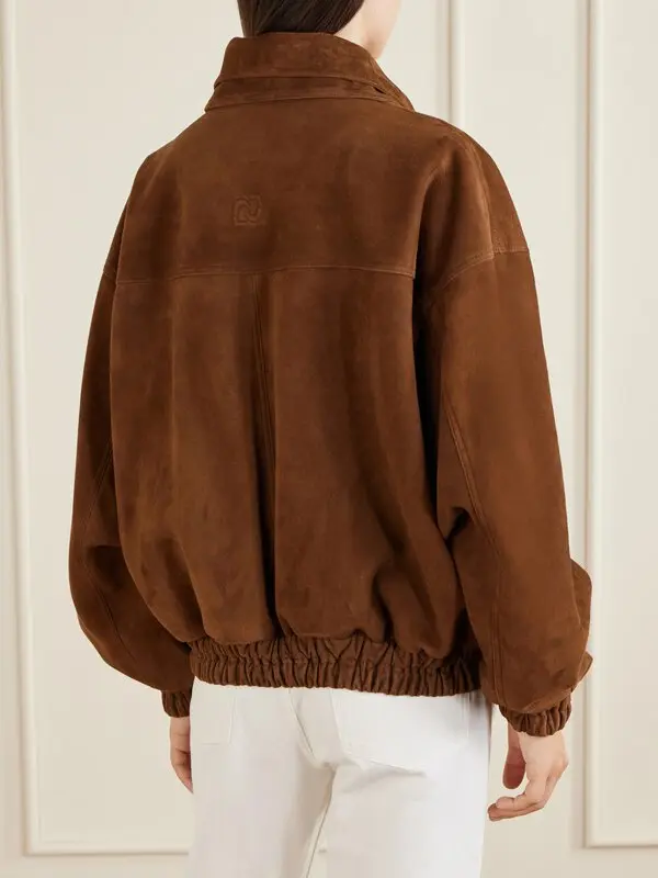 Magda Butrym Suede Biker Jacket