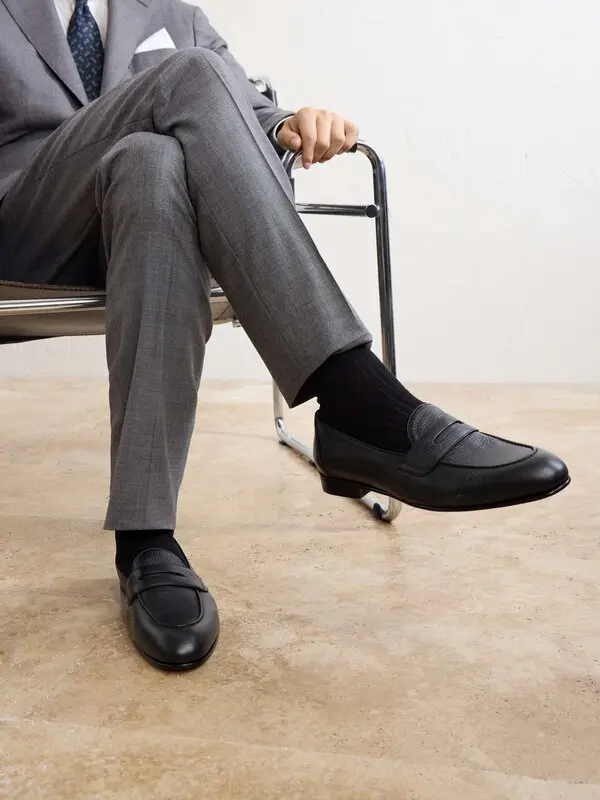 Brioni Leather Penny Loafers