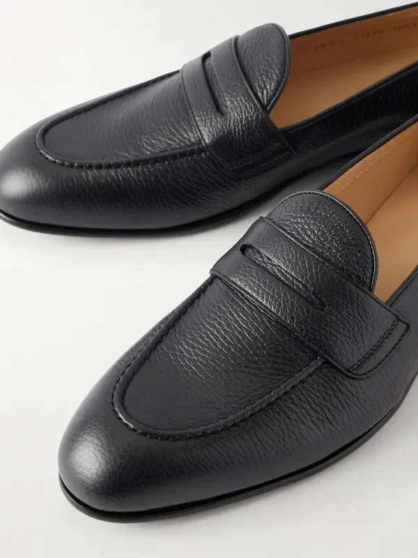 Brioni Leather Penny Loafers