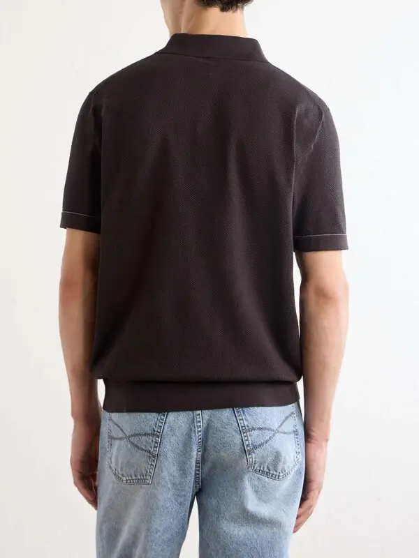 Brioni Cotton-piqué Polo Shirt