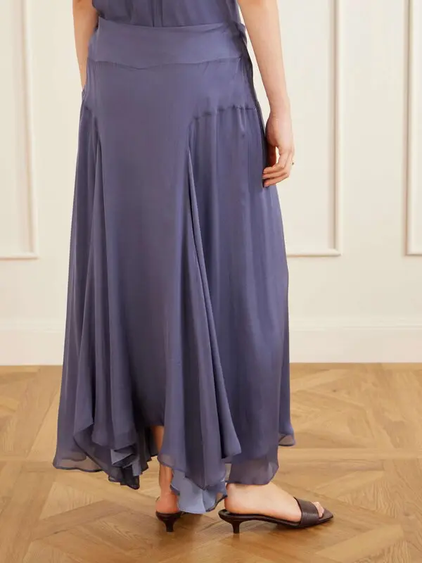 KALLMEYER Alyse Silk-chiffon Midi Dress