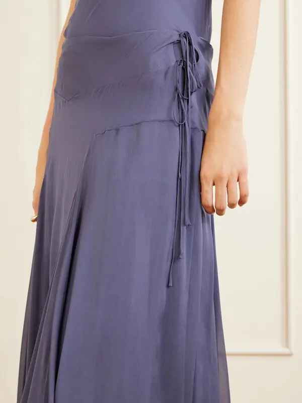 KALLMEYER Alyse Silk-chiffon Midi Skirt
