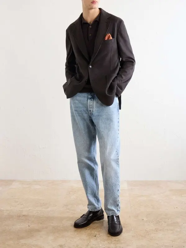 Brioni Houndstooth Cashmere Blazer