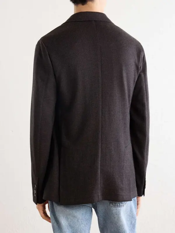 Brioni Houndstooth Cashmere Blazer