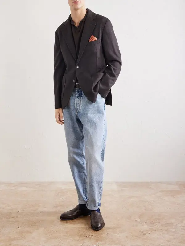 Brioni Houndstooth Cashmere Blazer