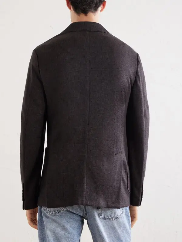 Brioni Houndstooth Cashmere Blazer