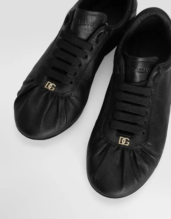 Dolce & Gabbana Soft Ballet Sneakers In Calfskin