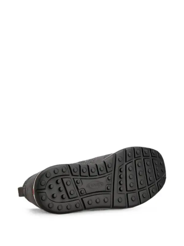 TOD'S Leather And Knit Sneakers