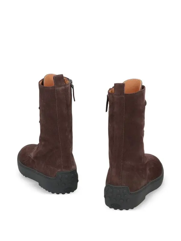 TOD'S Gommino Leather Laced Boots