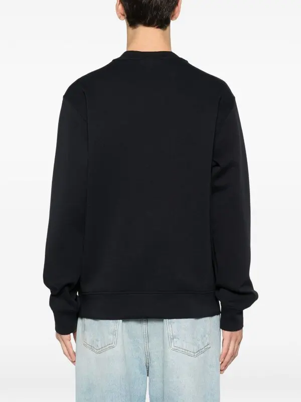 Emporio Armani Cotton Crewneck Sweatshirt With Logo Detail