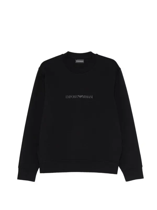 Emporio Armani Logo Cotton Sweatshirt - Blue