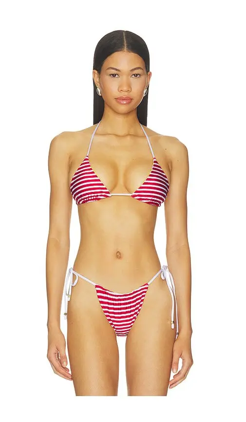 VDM Blair Reversible Top In Multi - Cherry Pop