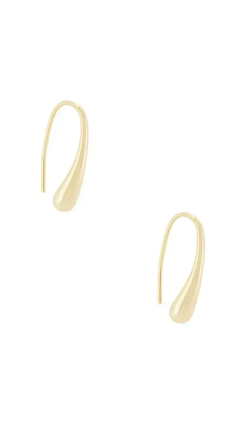 Shashi Mia French Hook Earring In Metallic - Gold