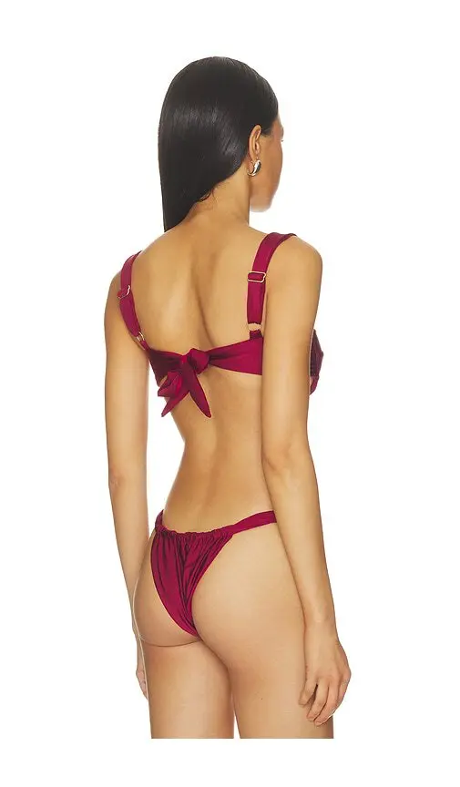 VDM Margot Underwire Top In Burgundy