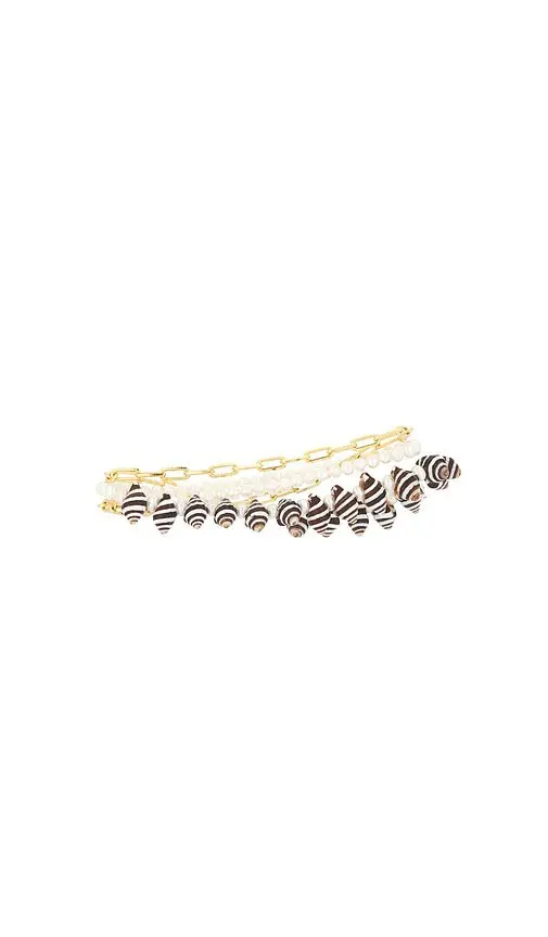Éliou Cabana Anklet In Metallic Gold