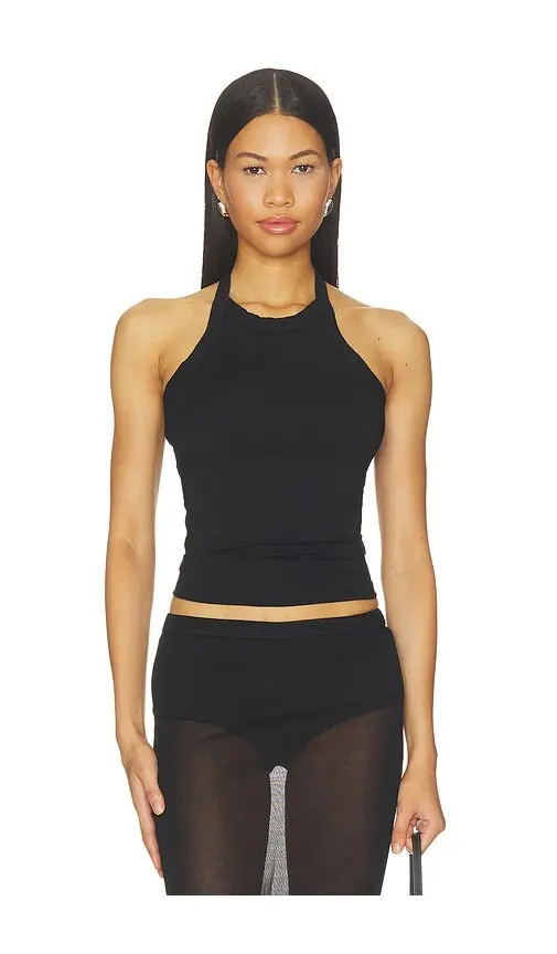 BARELOOM Midnight Halter Tank - Black