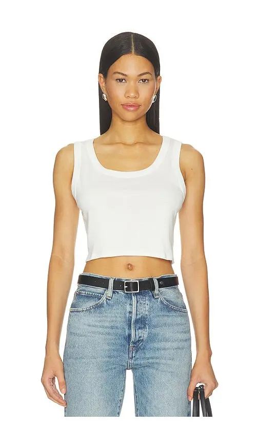 BARELOOM Oasis Crop Tank - White