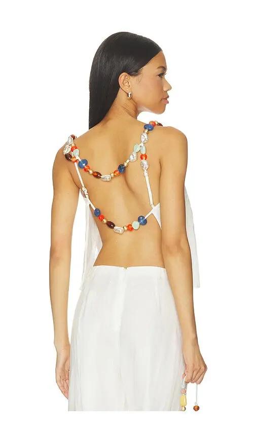 Cult Gaia Eira Top In White - Off White