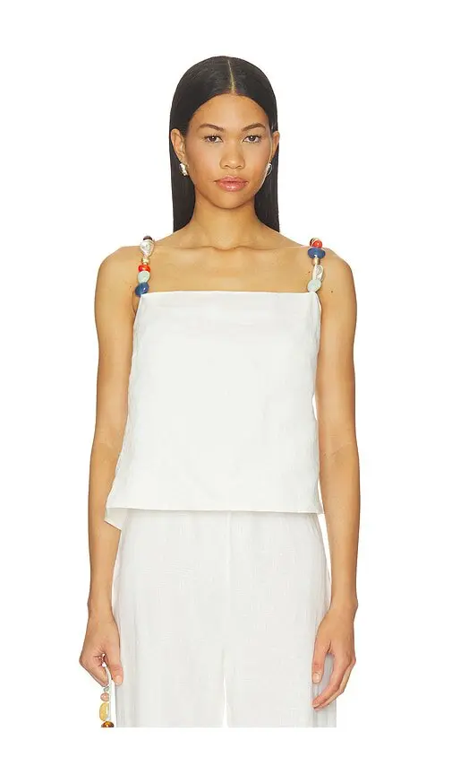 Cult Gaia Eira Top In White