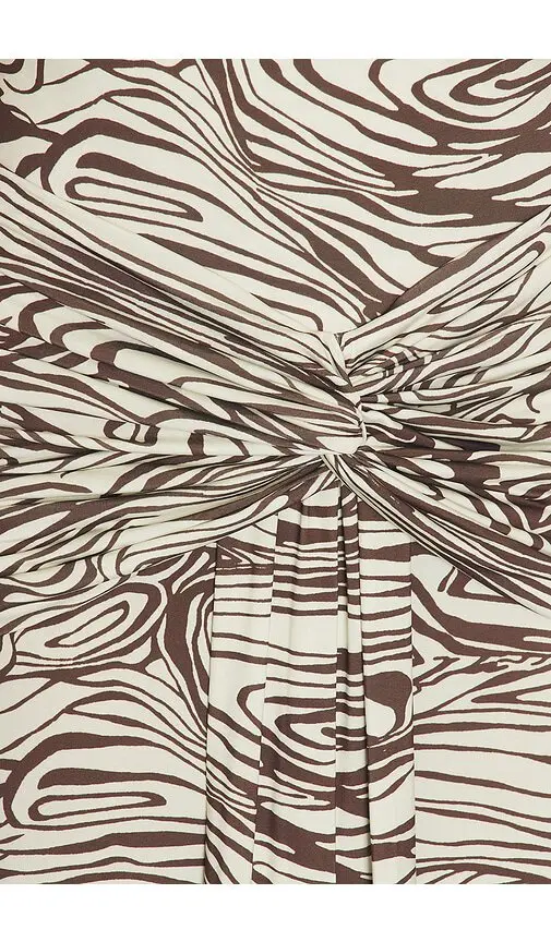 Amanda Uprichard Halterneck Maxi Dress - Aurora Print