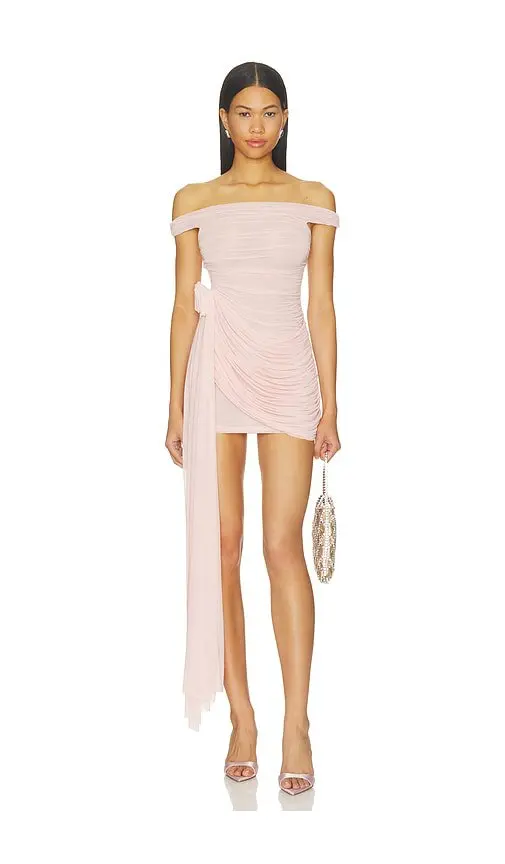 MAYGEL CORONEL Canto Mini Dress In Pink - Quartz