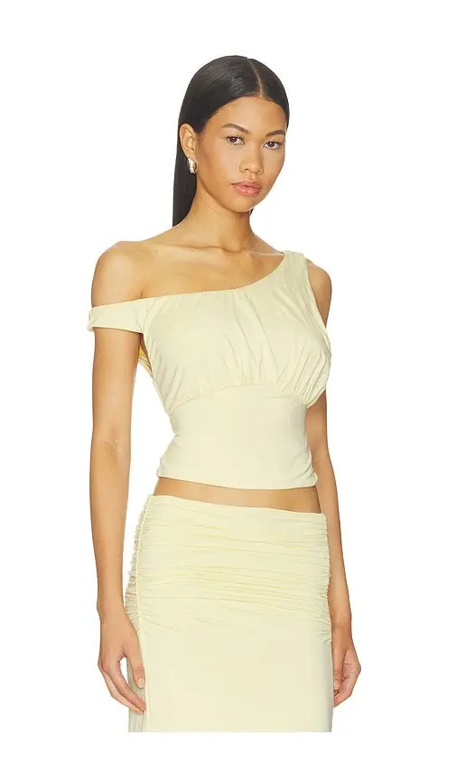 MADISON THE LABEL X Nisma Top In Yellow