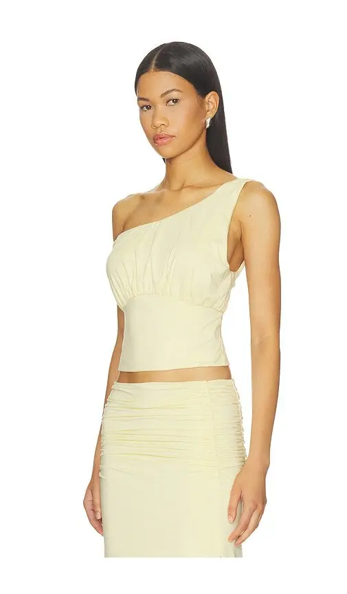 MADISON THE LABEL X Nisma Top In Yellow