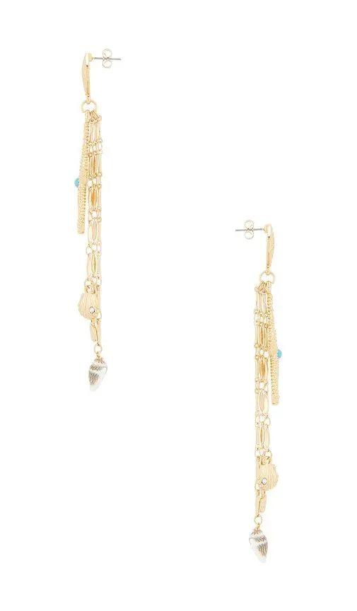 Ettika Starfish Seeker Drop Earrings