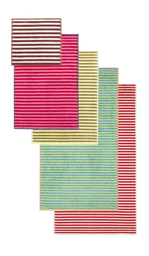 DUSEN DUSEN Set Of 5 Stripe Towels