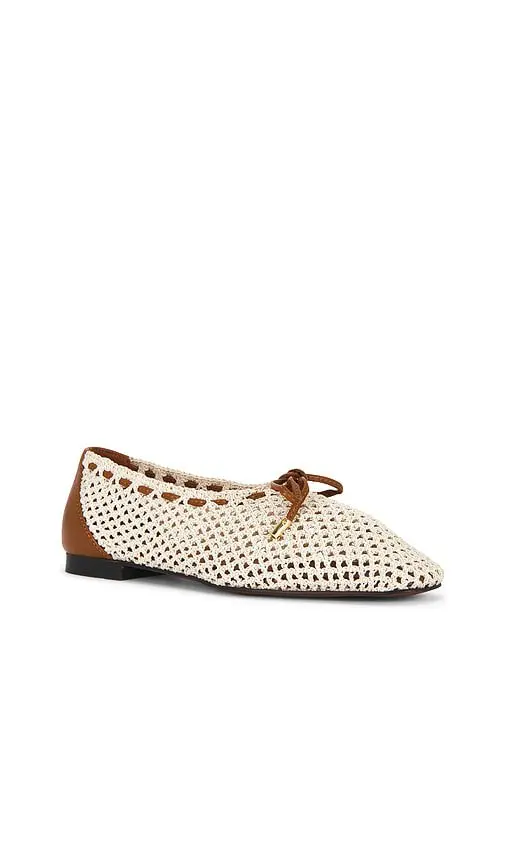 Madewell Sage Fishnet Ballet Flat In Neutral