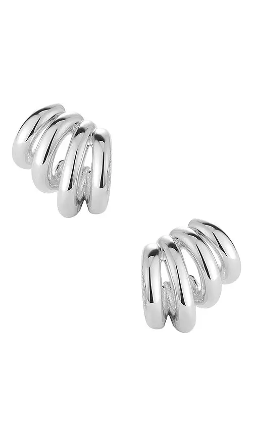 Jenny Bird Monroe Earrings In Metallic - Silver