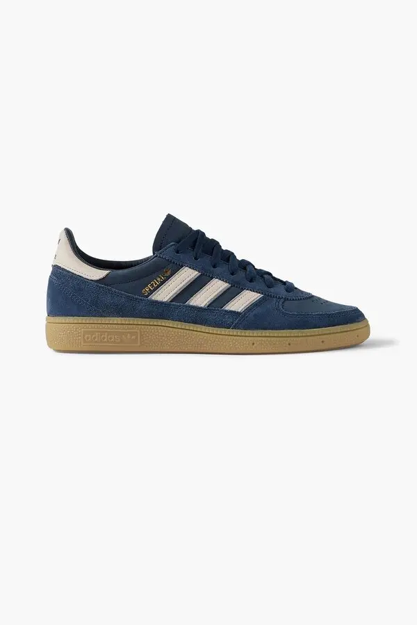 Adidas Handball Spezial Suede And Leather Sneakers - Indigo