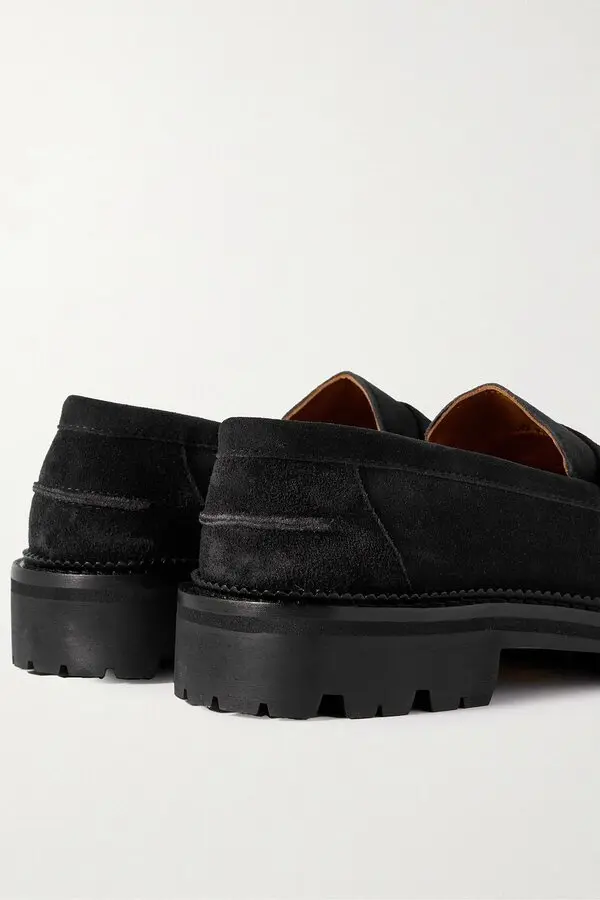 Mr P. Jacques Suede Penny Loafers