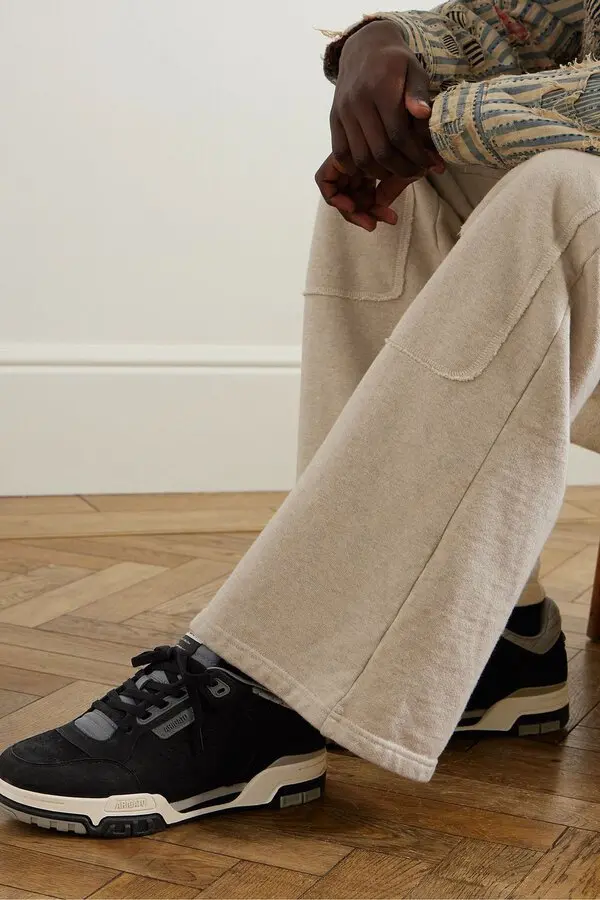 Axel Arigato Onyx Suede And Leather Sneakers