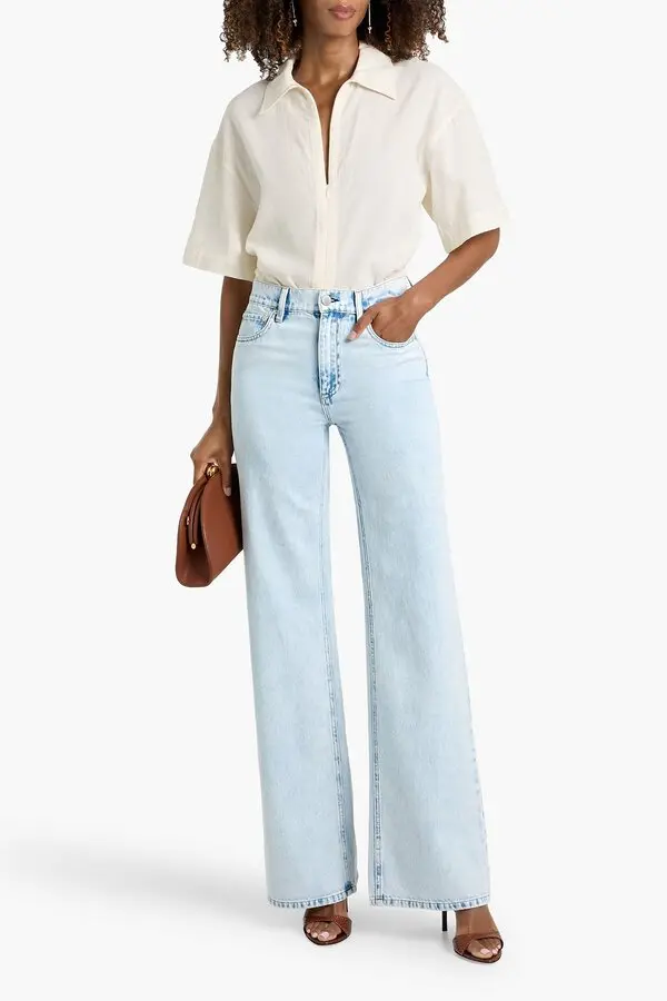 Alice + Olivia Darla High-rise Wide-leg Jeans