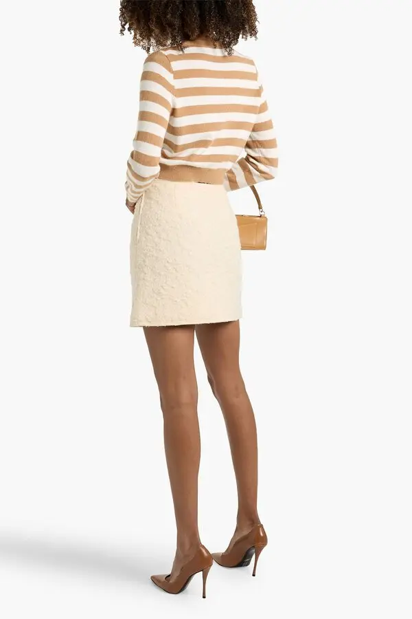 Alice + Olivia Cropped Striped Cardigan