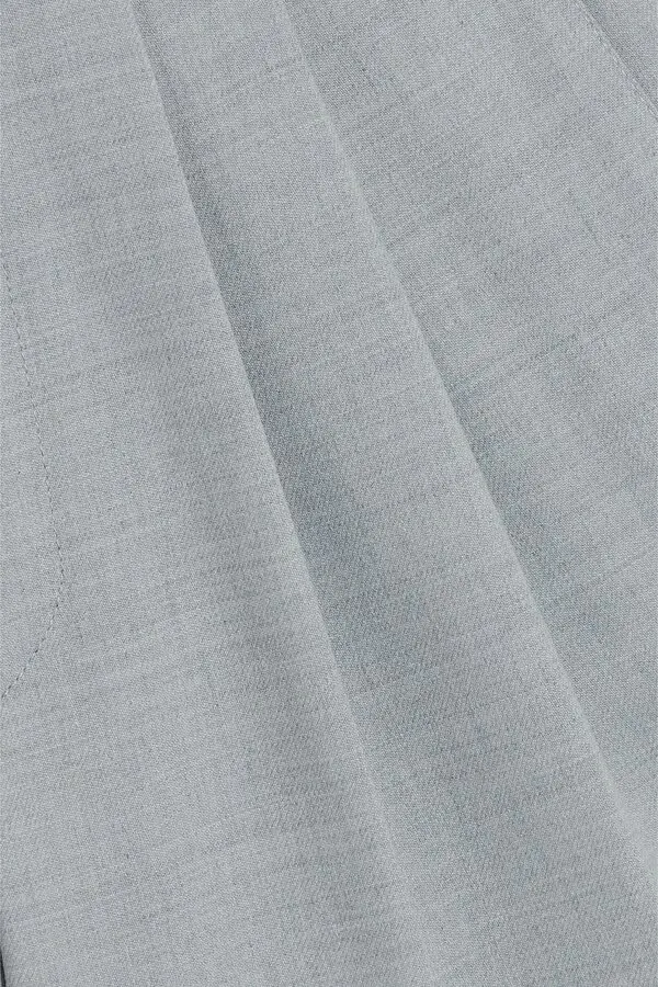 ANINE BING Carrie Pleated Twill Shorts