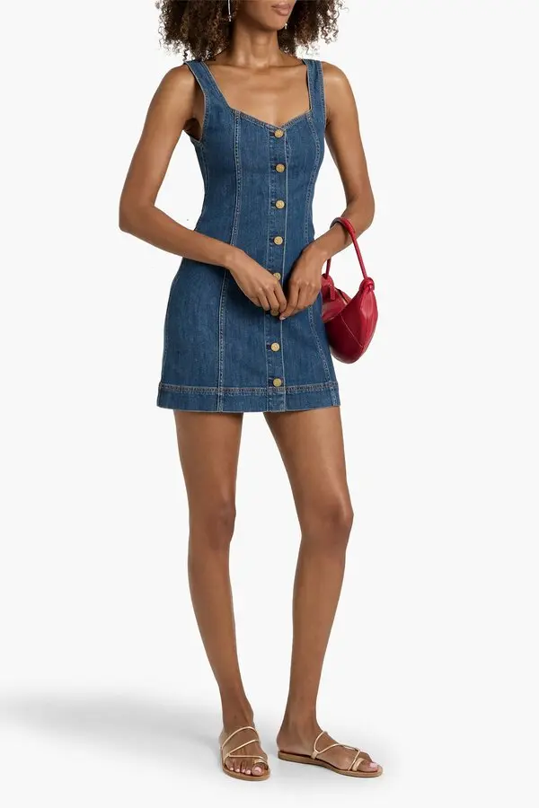 Alice + Olivia Alice Olivia Danica Denim Mini Dress
