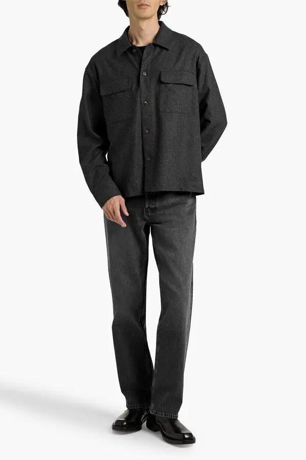 FRAME Woolblend Flannel Overshirt