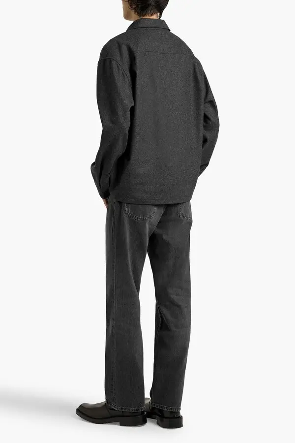 FRAME Woolblend Flannel Overshirt