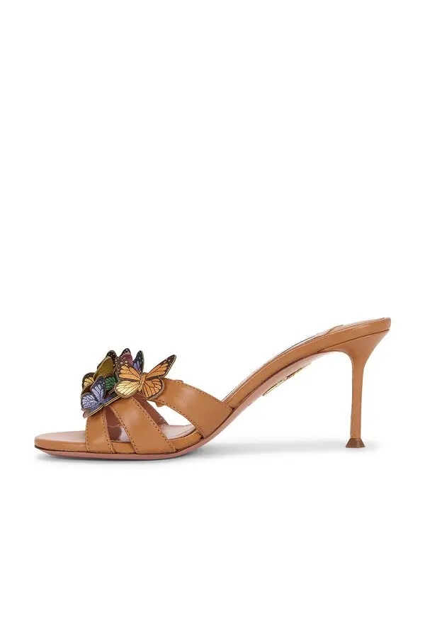 AQUAZZURA Papillon Nappa 75 Mule