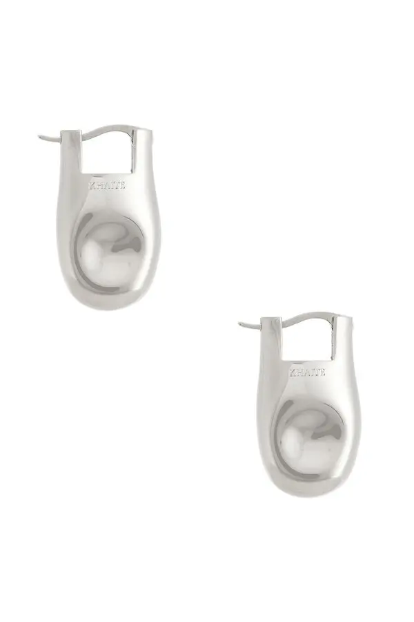 Khaite Keefe Resin Earrings - Silver