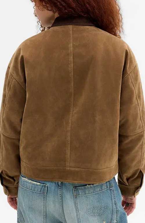 BDG URBAN OUTFITTERS Faux Suede Clasp Jacket