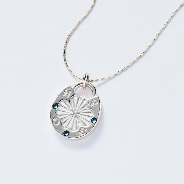 &LIVY Hope Clover Expandable Necklace - Silver