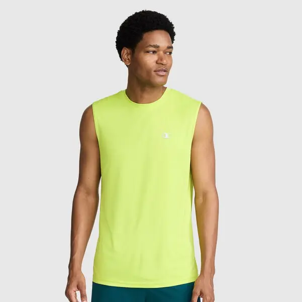 Champion Sport Muscle Tank With Reflective Logo - Wild Lime