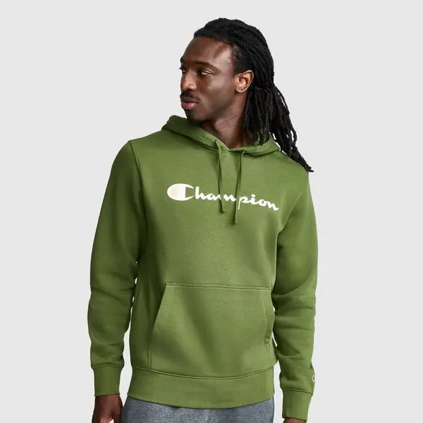 Champion Powerblend Hoodie With Full Script Logo